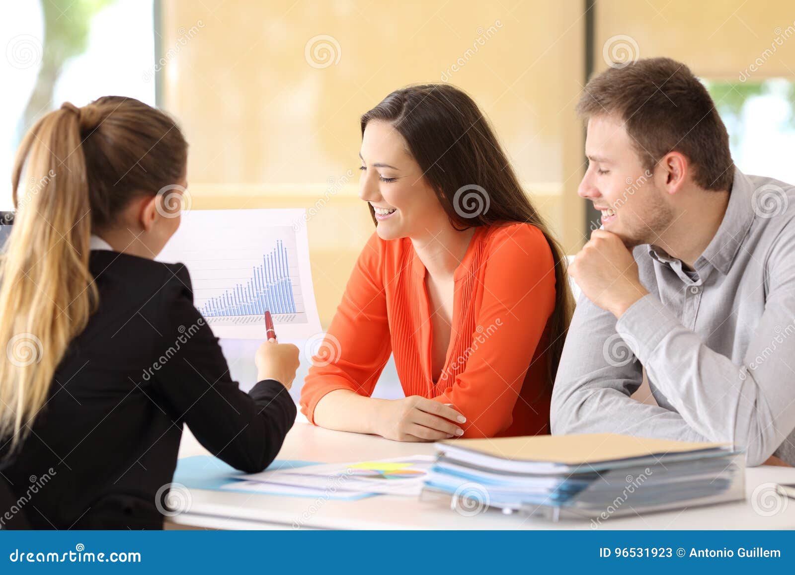 Businesspeople Talking during an Audit Stock Image - Image of counselor ...