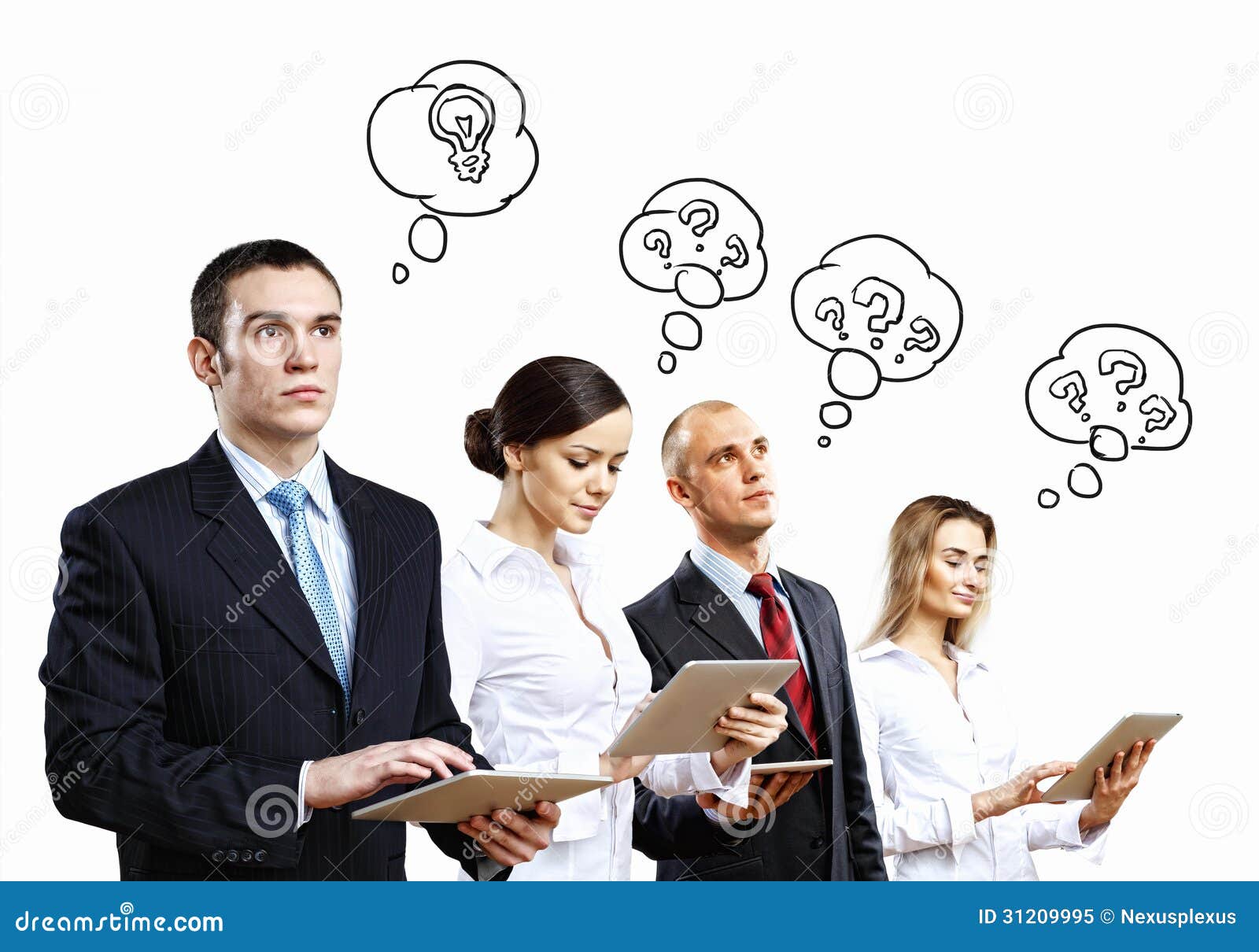 Businesspeople team posing stock image. Image of creative - 31209995