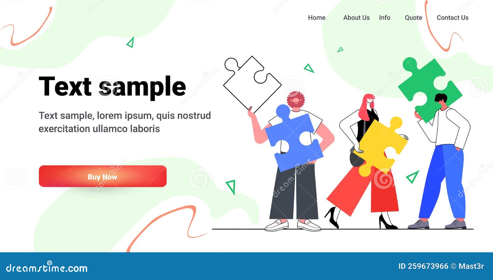 Businesspeople Team Putting Parts of Puzzle Together Problem Solution ...