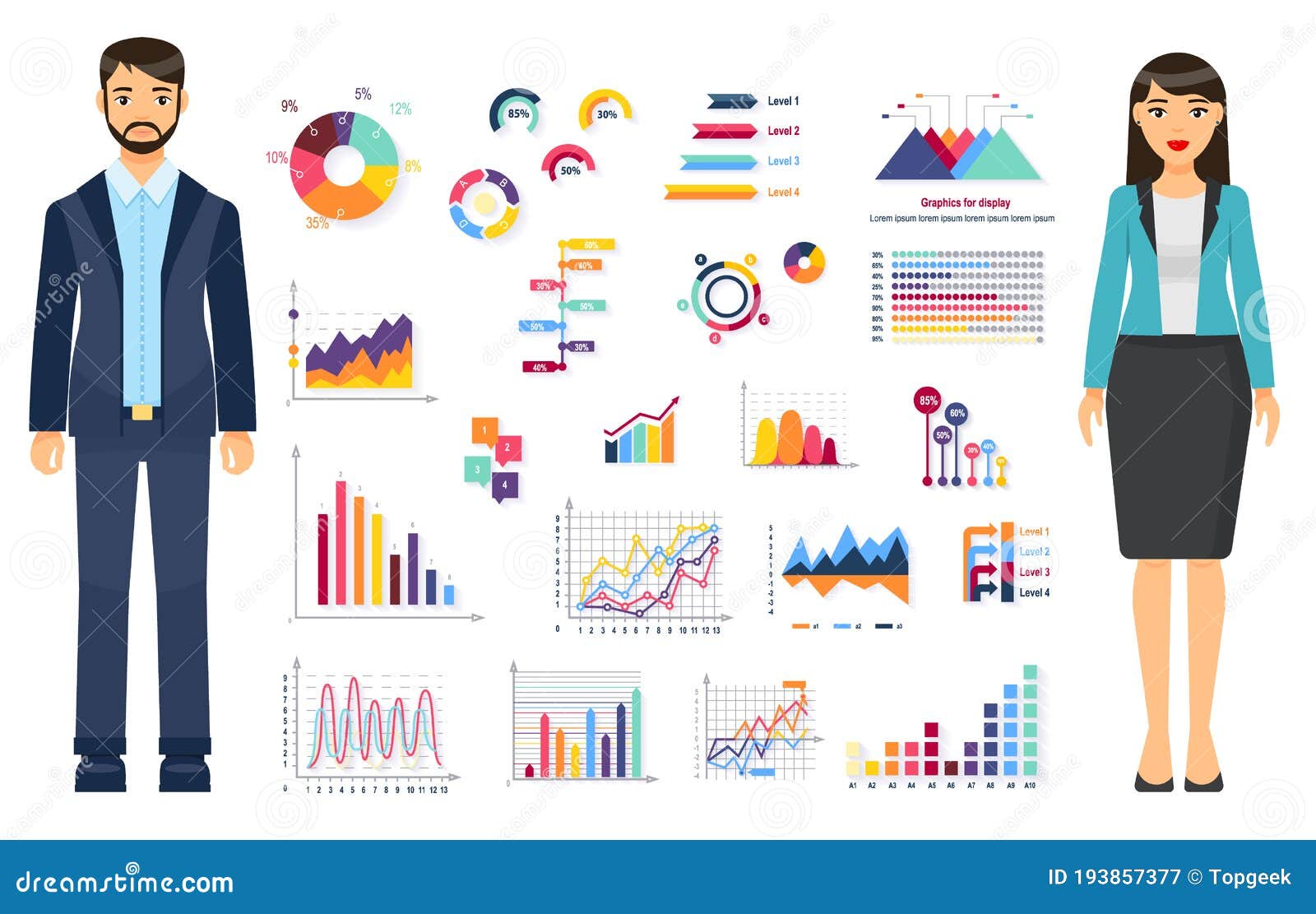 Schedule Statistics Data, Analytical Indicator Sci-fi Background ...