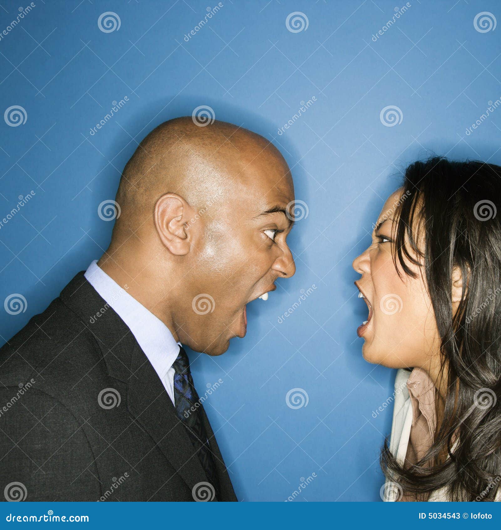 Businesspeople Yelling at Eachother. Stock Image - Image of emotion ...