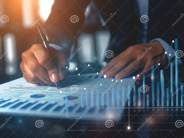 Businessperson Analyzing Financial Data Stock Photo - Image of business ... Businessperson Analyzing Financial Data Stock Photo - Image of business ...