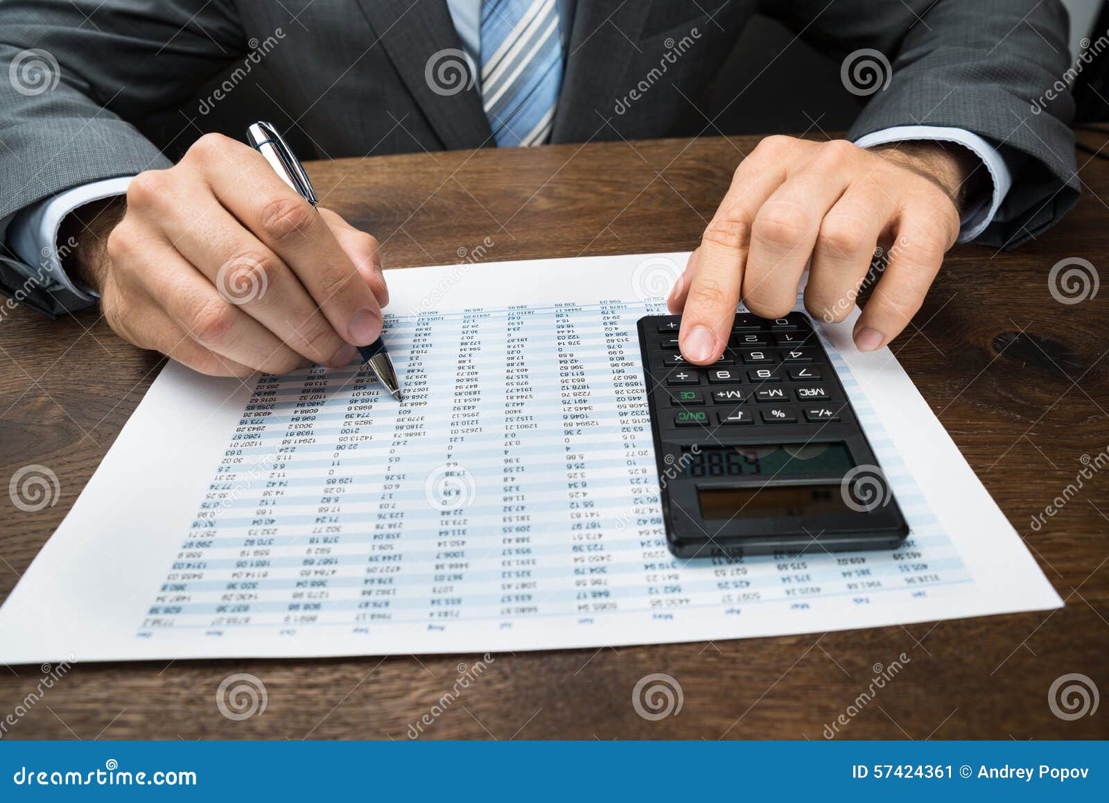 Businessperson Doing Calculation Royalty-Free Stock Photography ...