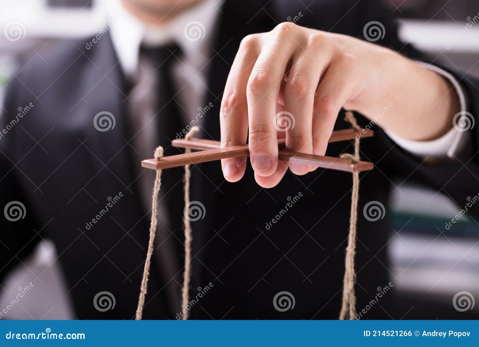 Manipulating Marionette Puppet Strings By Hand Royalty-Free Stock Image ...