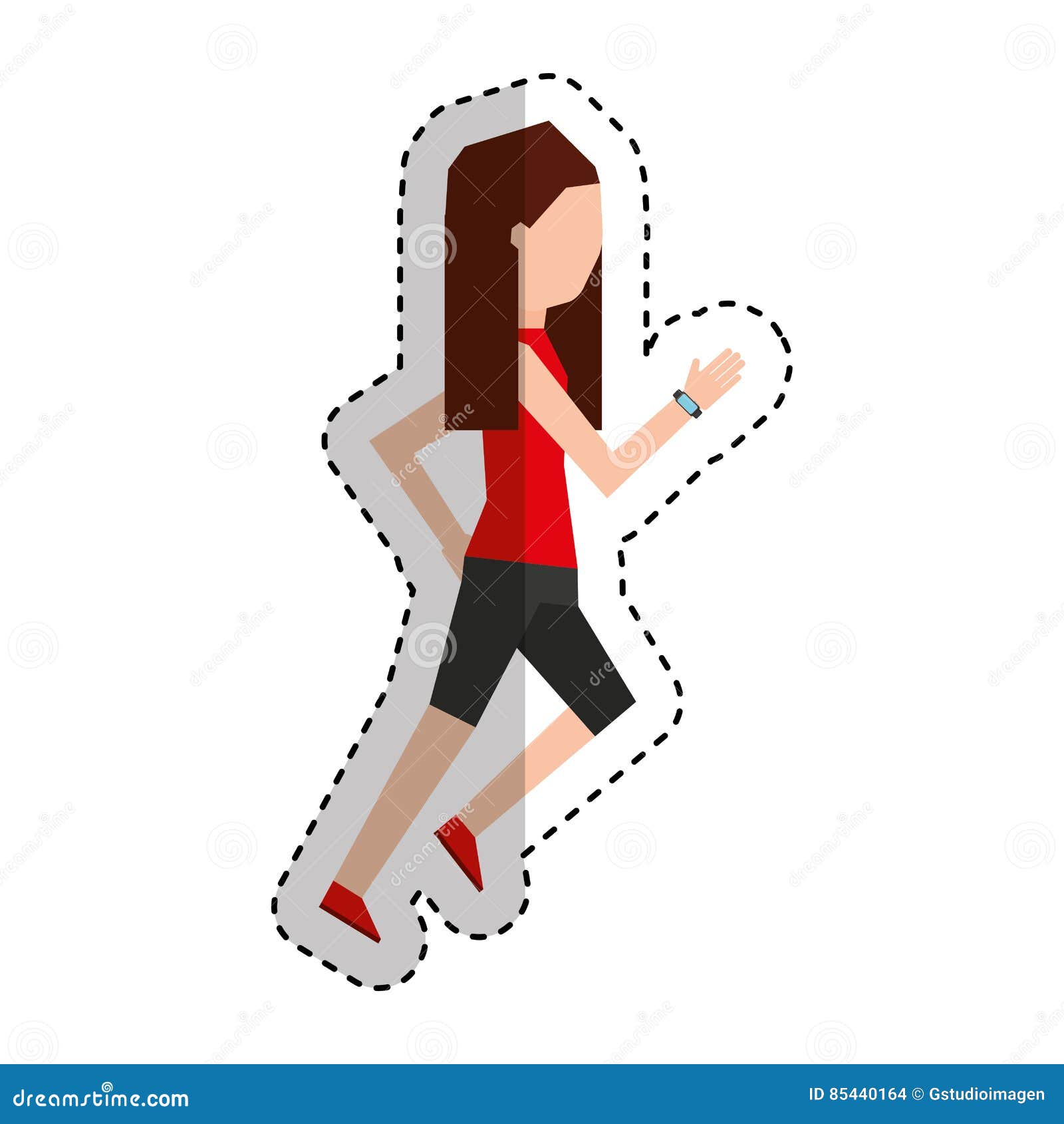 Businessperson Running Avatar Icon Stock Illustration | CartoonDealer ...