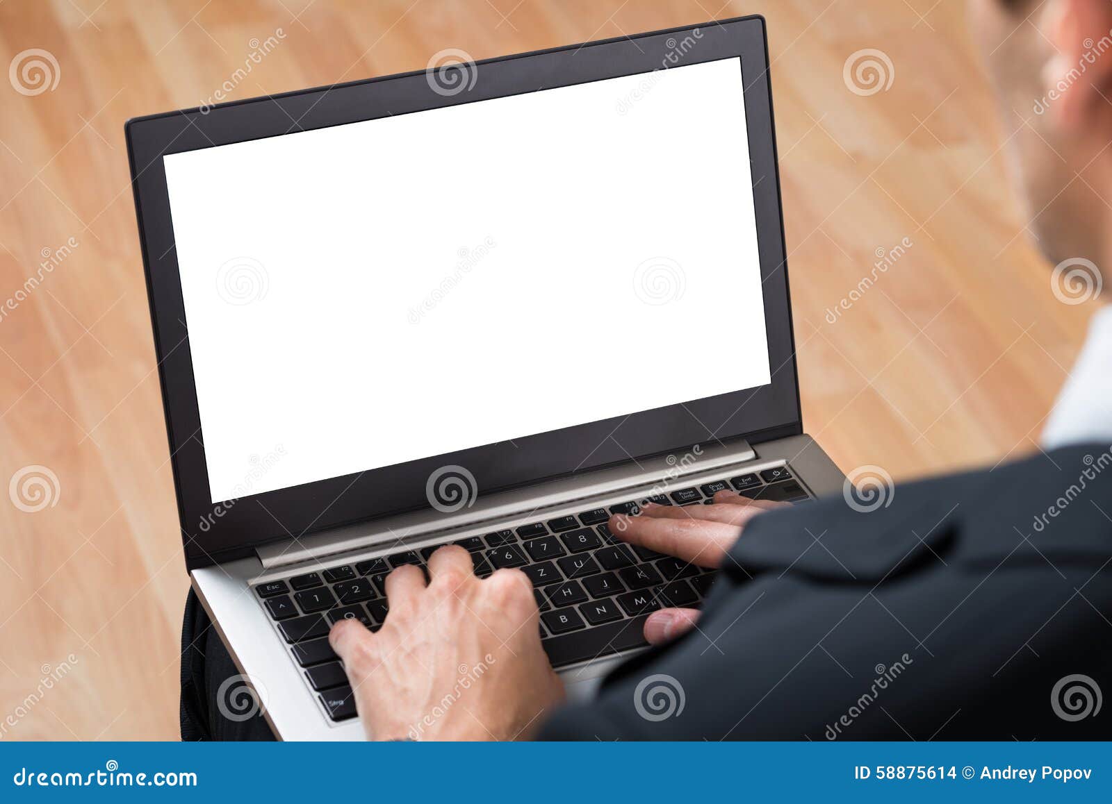Businessperson Using Laptop Stock Photo - Image of computer, people ...