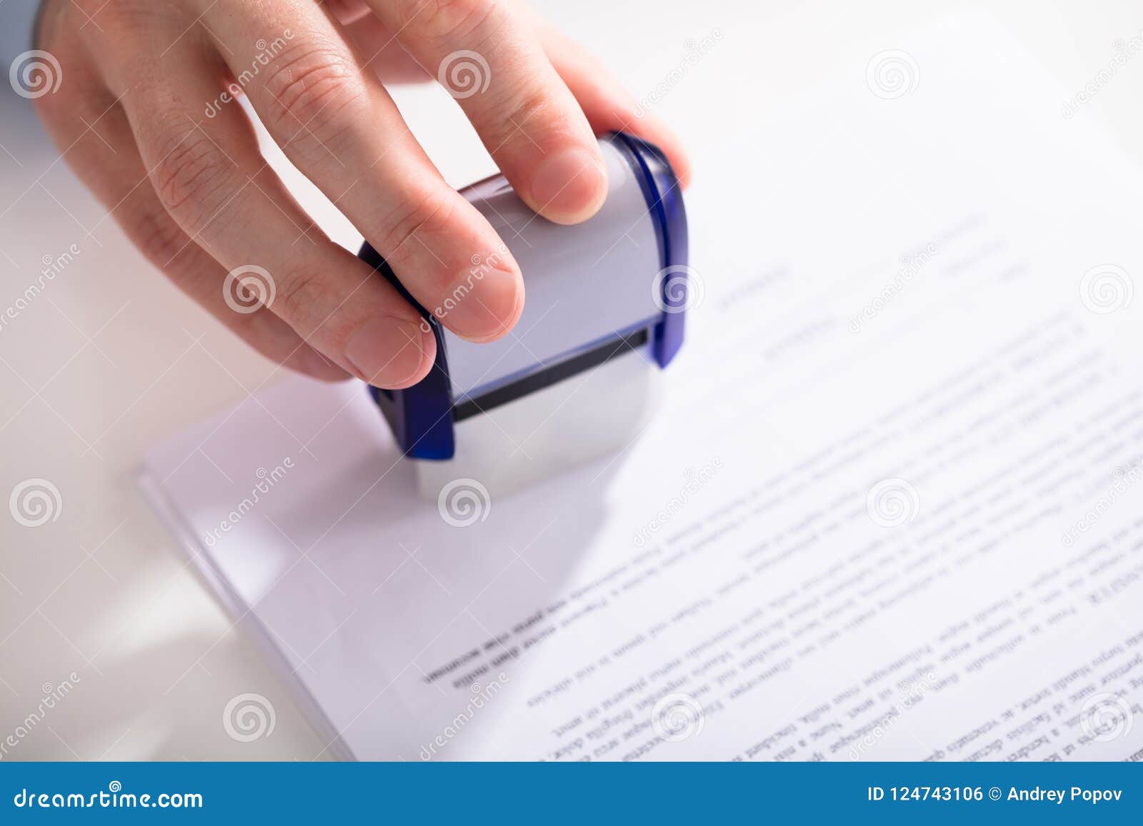 Rubble Stamp And Red Recycle Symbol On The White Waste Paper Pile ...
