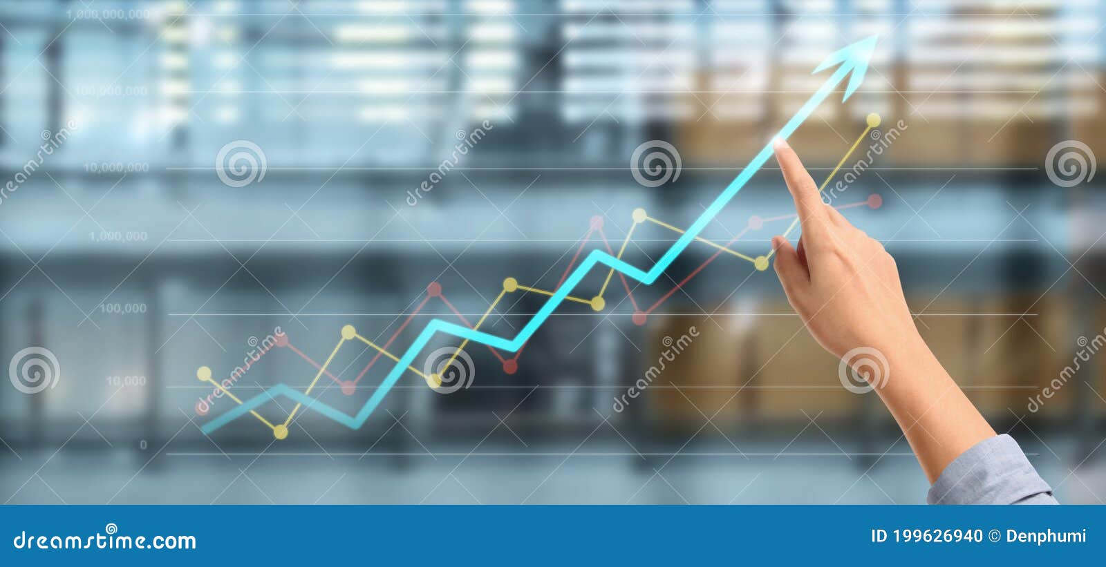 Businessplan Graph Growth Increase of Chart Positive Indicators Stock ...