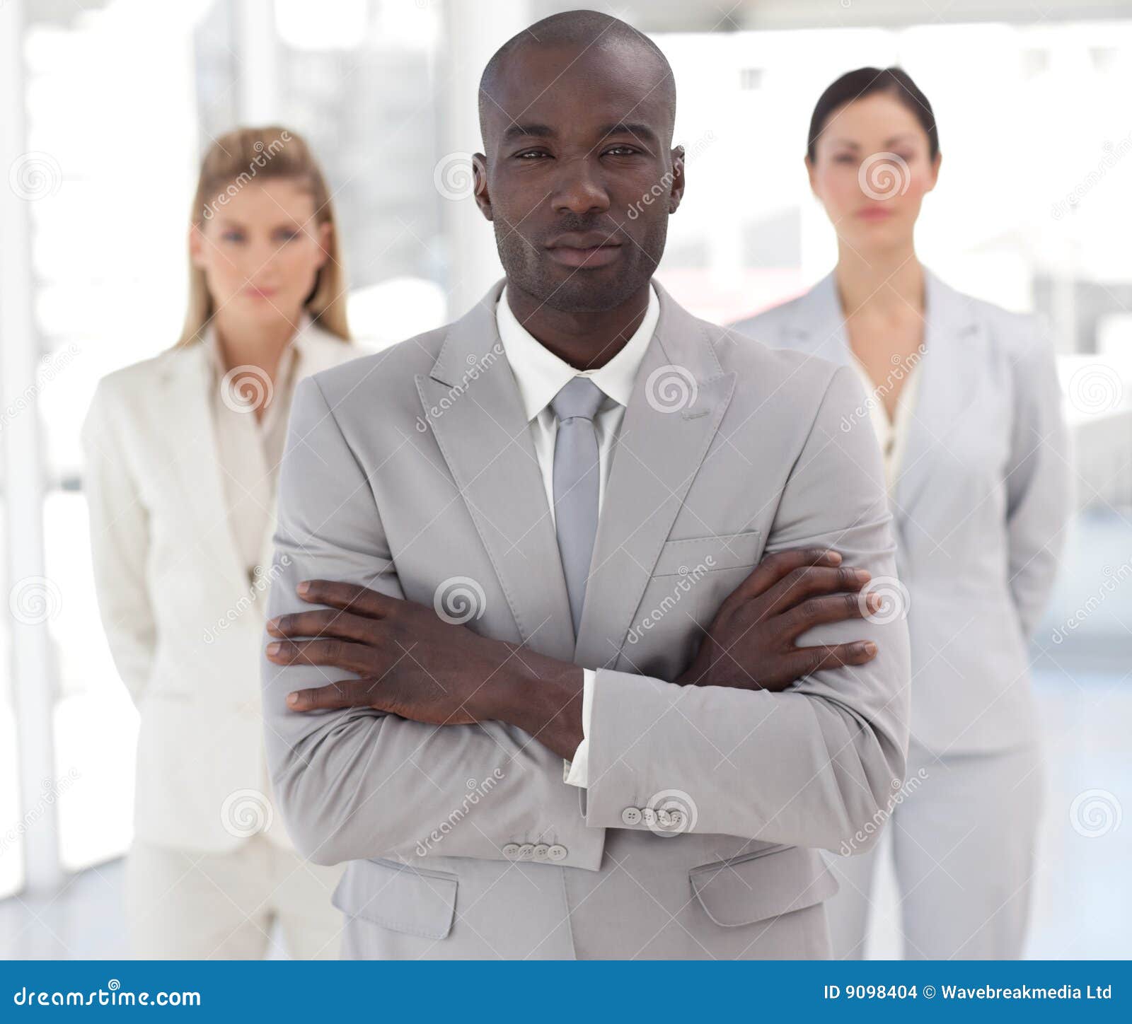 Businessteam with African-american Leader Stock Photo - Image of ...