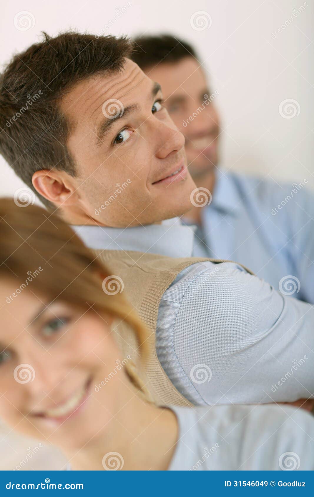 Businessteam Standing in Office Stock Image - Image of workteam ...