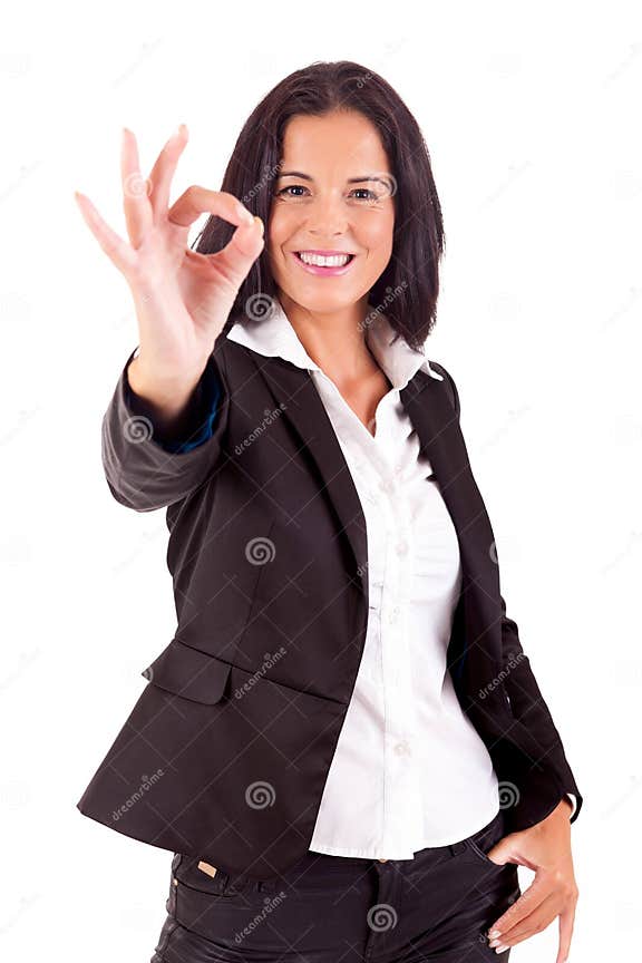 Businesswoman stock image. Image of portrait, hand, confident - 27640407