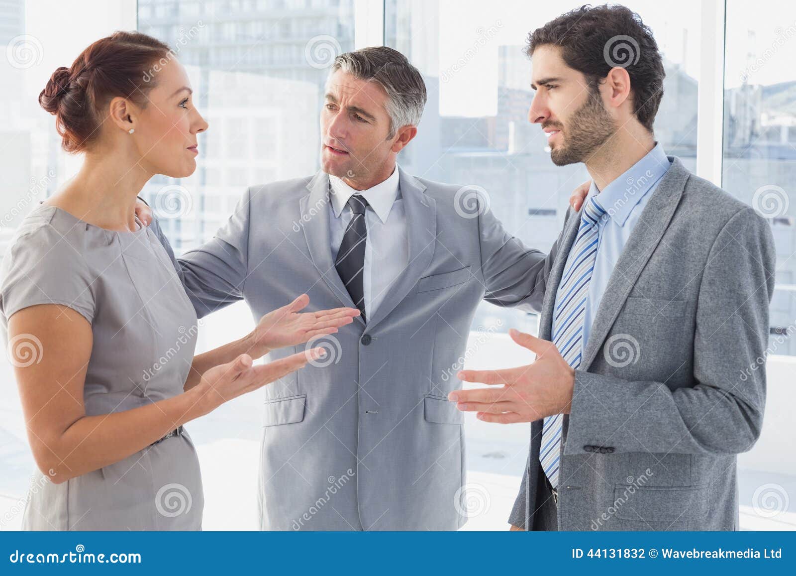 Businesswoman Arguing with Co-worker Stock Photo - Image of caucasian ...