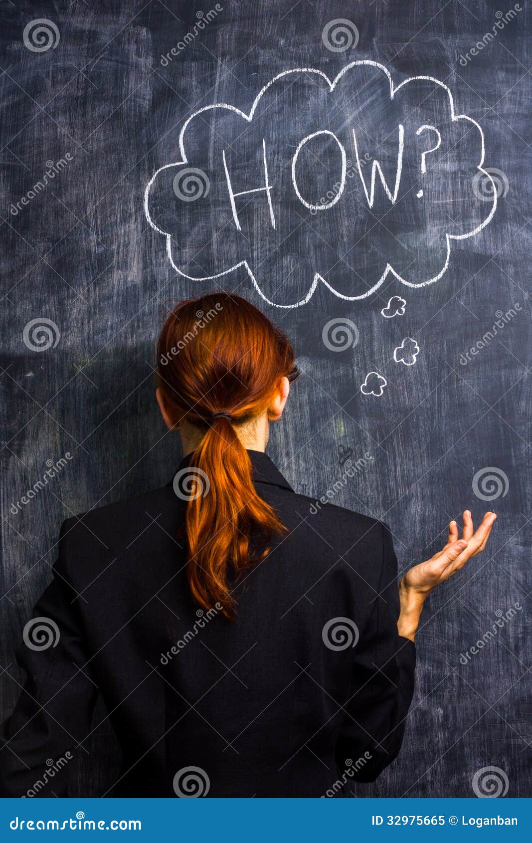 Businesswoman asking how stock image. Image of ginger - 32975665