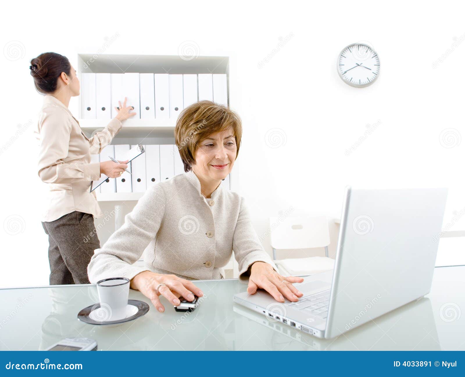 Businesswoman and Assistant Stock Image - Image of businesspeople ...