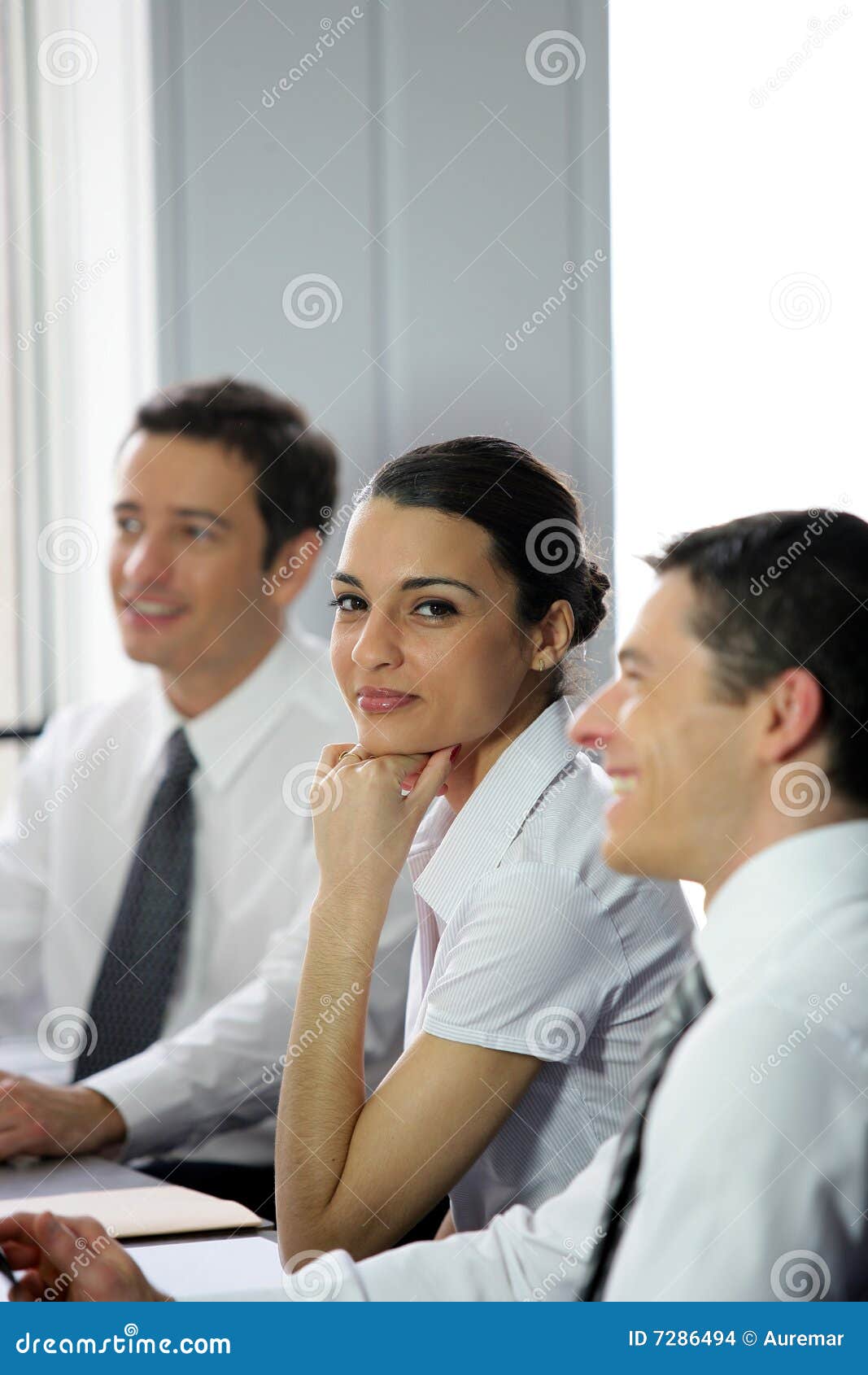 Businesswoman Attending a Meeting Stock Photo - Image of teamwork ...