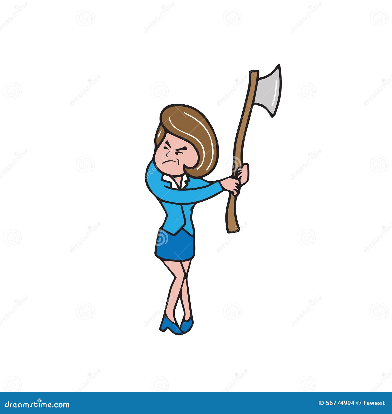 Businesswoman Axe Stock Illustrations – 38 Businesswoman Axe Stock ...