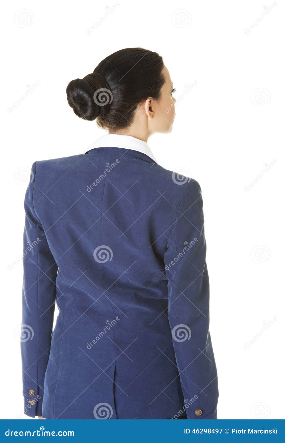 Businesswoman back view stock image. Image of portrait - 46298497