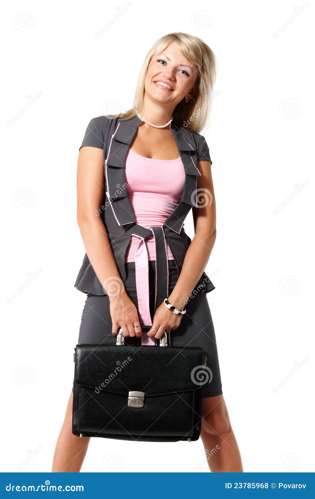 Businesswoman with Briefcase Stock Photo - Image of businesswoman ...
