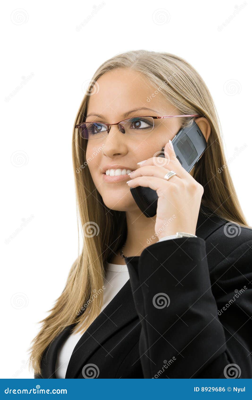 Businesswoman Calling on Mobile Phone Stock Photo - Image of corporate ...