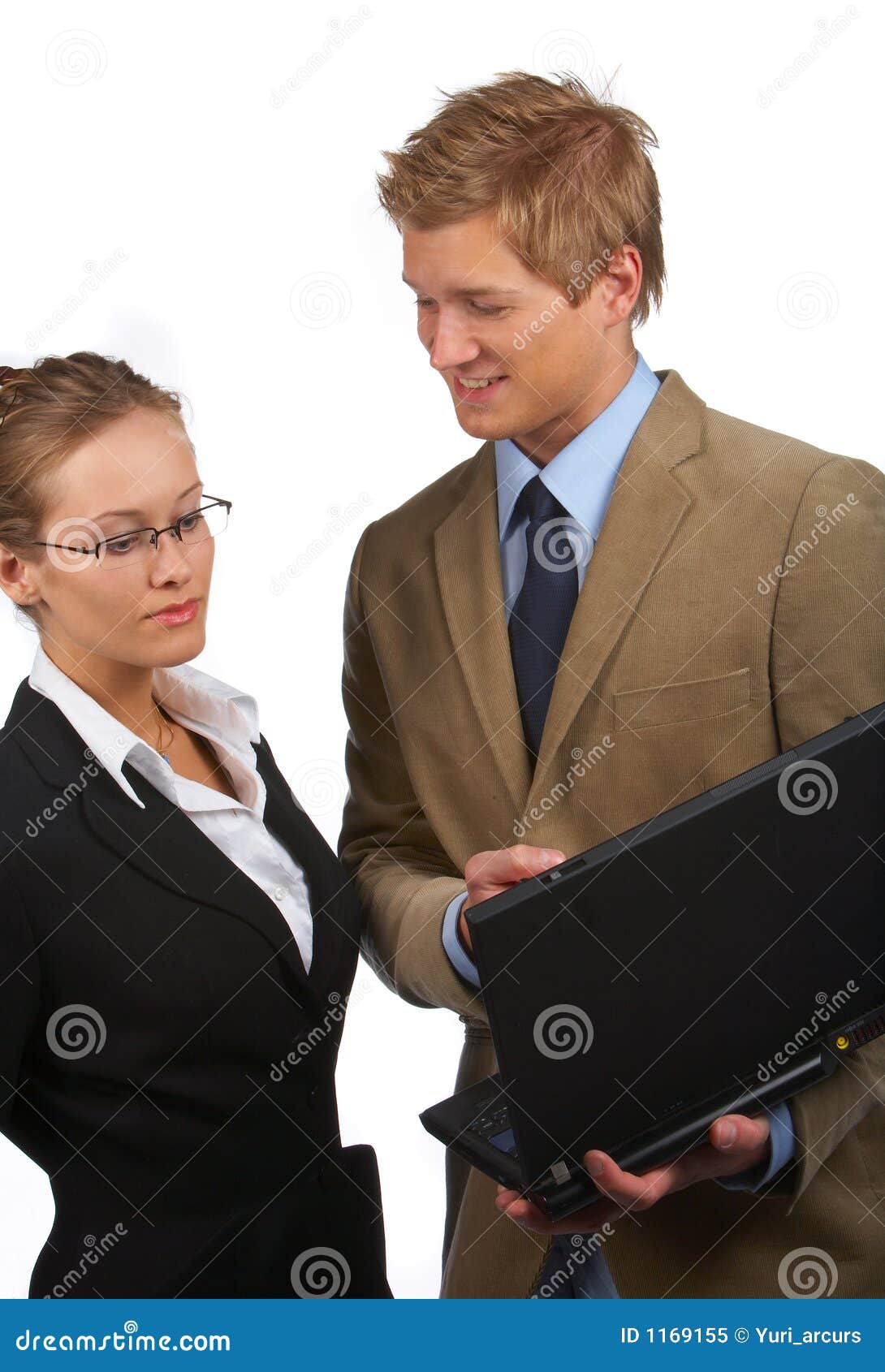 Businesswoman Consulting a Partner Stock Image - Image of lifestyle ...