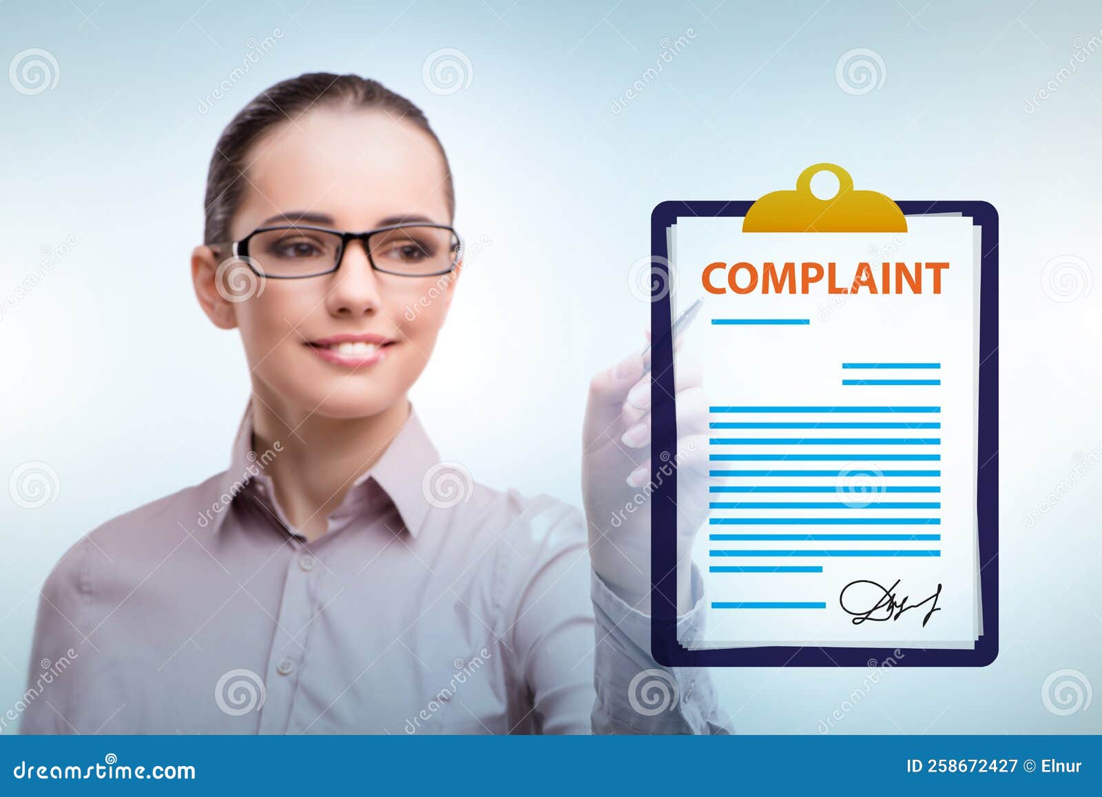 Businesswoman in Customer Complaint Concept Stock Image - Image of ...