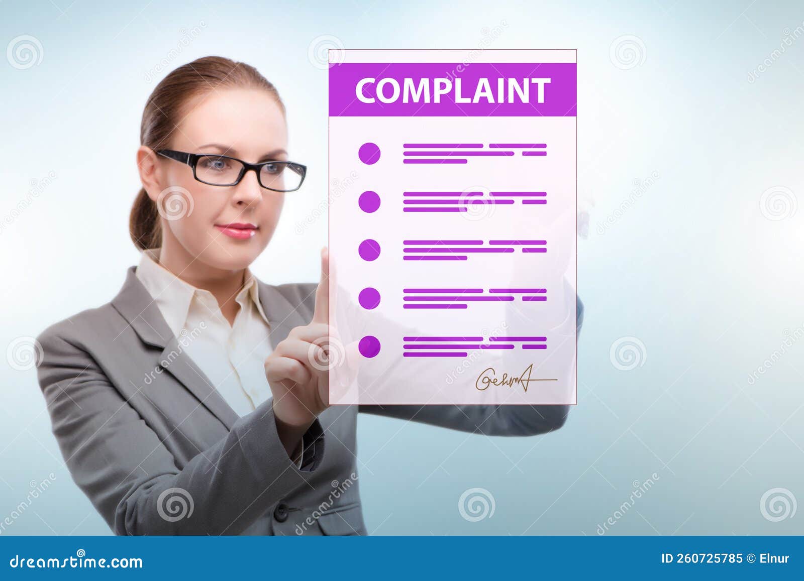 Businesswoman in Customer Complaint Concept Stock Image - Image of ...