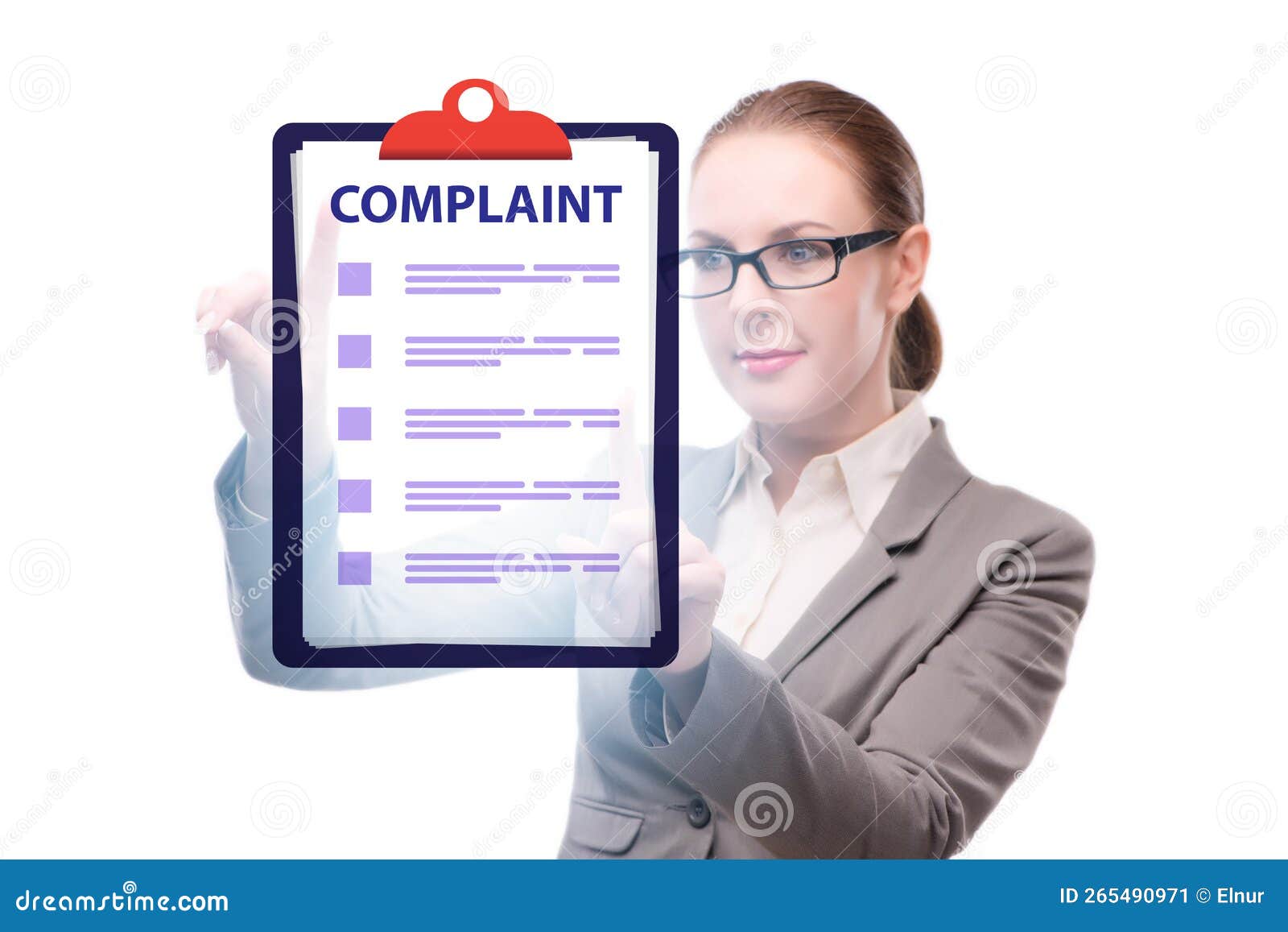 Businesswoman in Customer Complaint Concept Stock Image - Image of ...