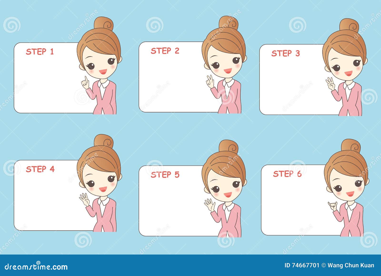 Businesswoman Do Something Different Actions Stock Vector ...