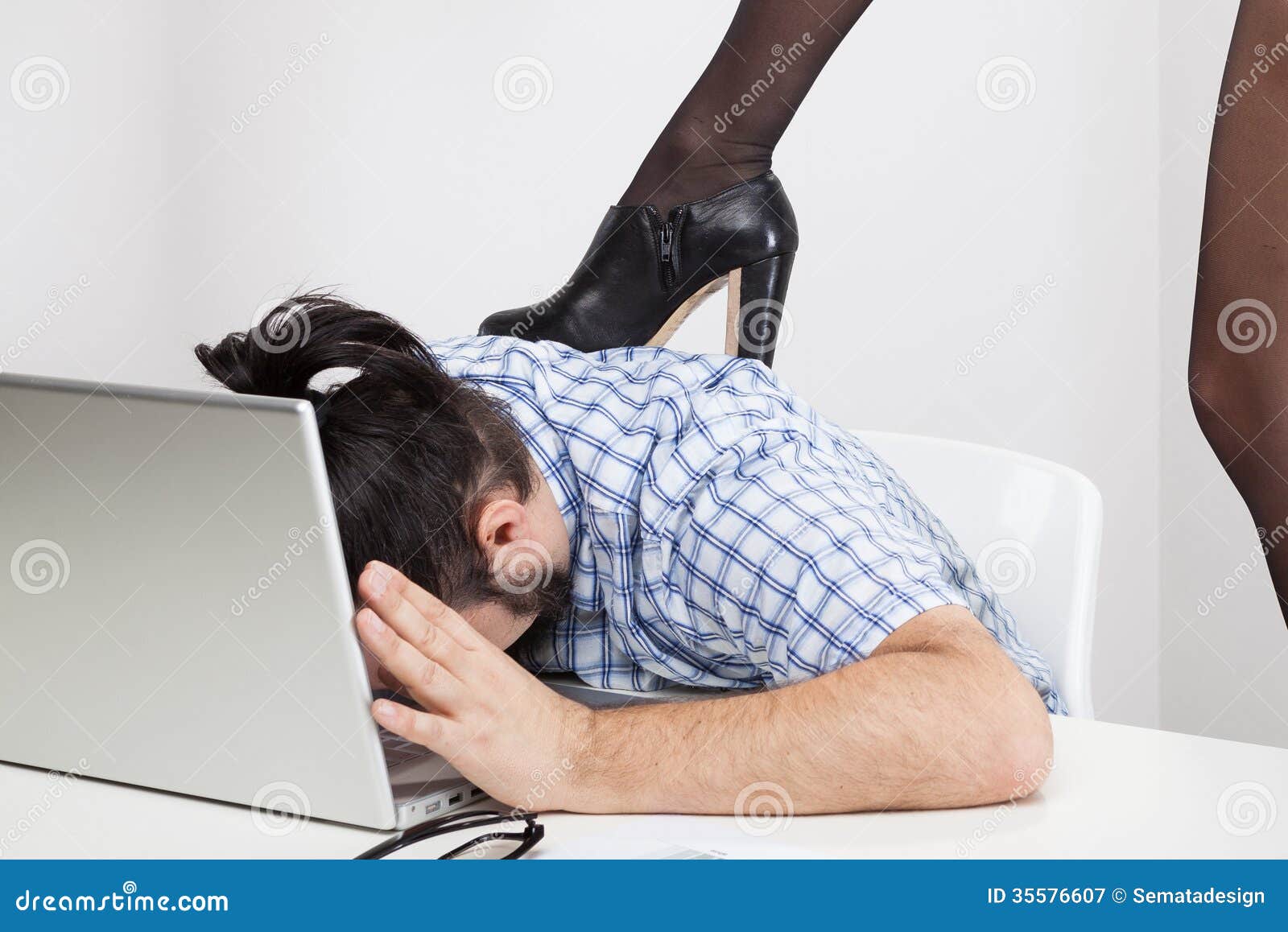 Businesswoman Dominating Stock Image Image Of Human 35576607