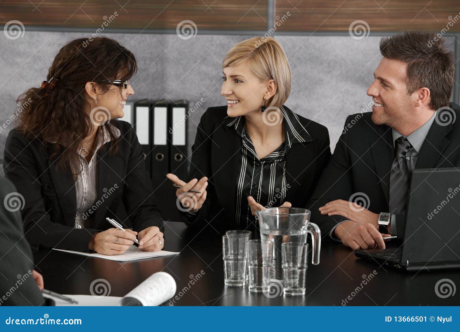 Businesswoman Explaining on Meeting Stock Image - Image of cooperation ...