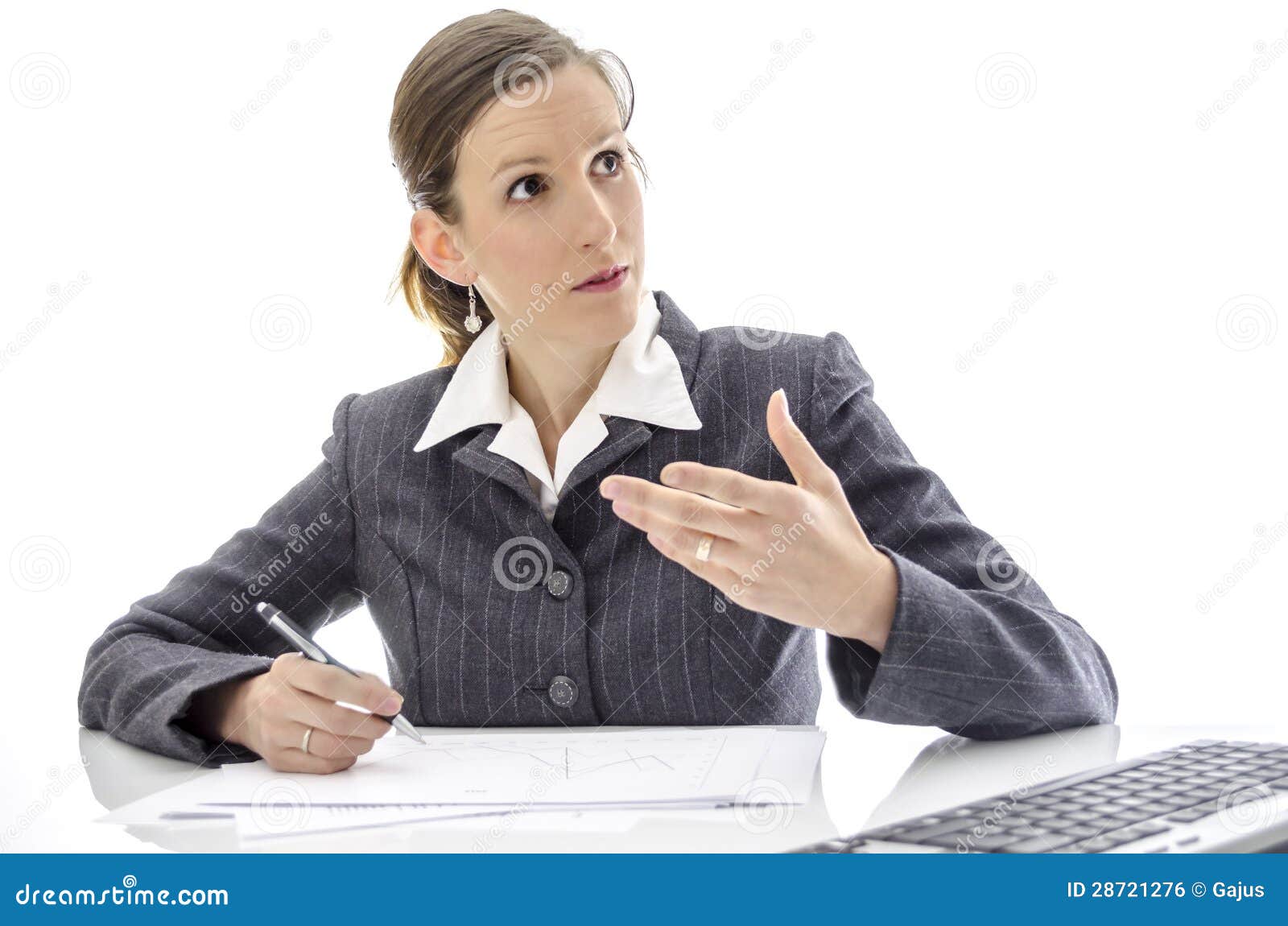 Businesswoman Explaining Something Stock Photo - Image of explaining ...