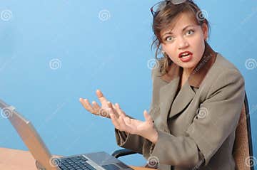 Businesswoman expression stock photo. Image of employee - 138888