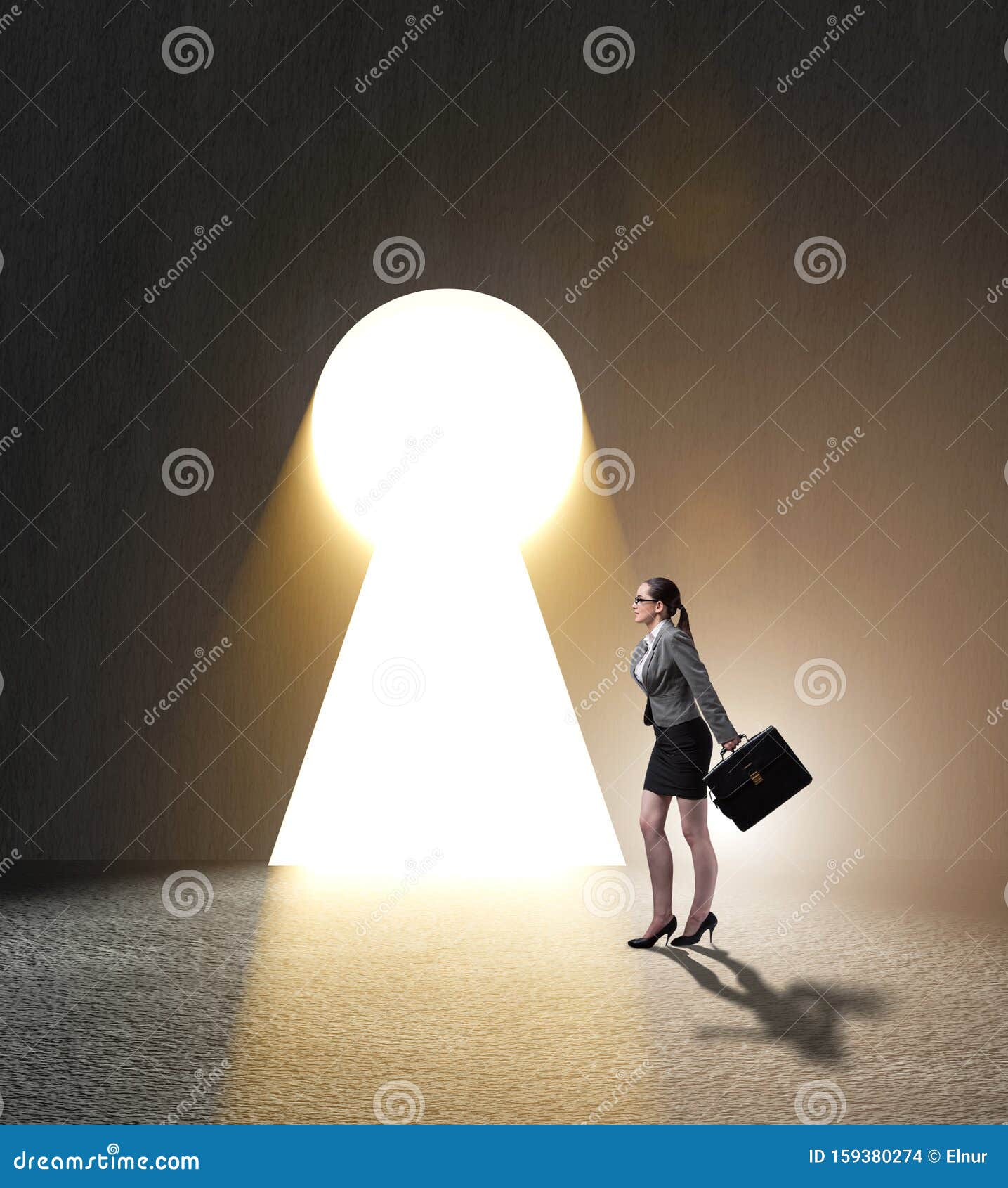 Businesswoman Facing Difficult Choice Dilemma Stock Photo - Image of ...