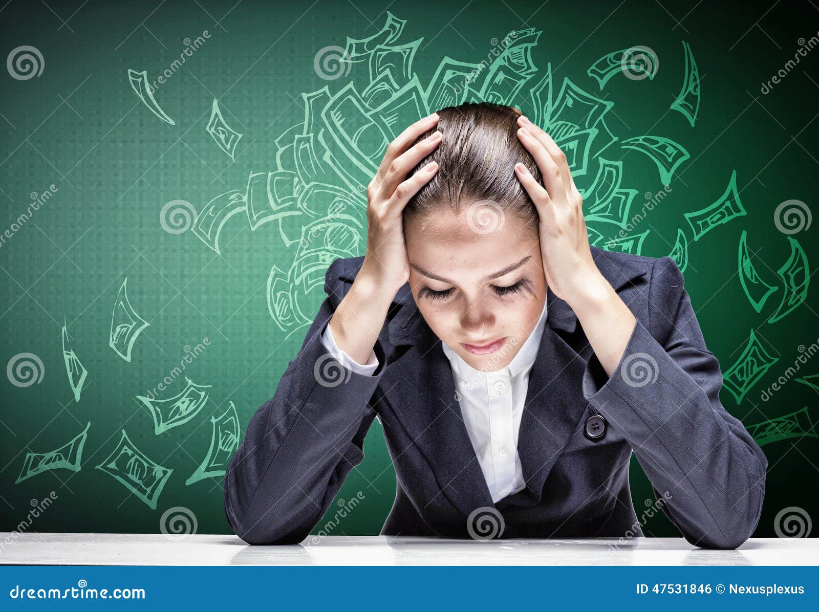 Businesswoman Facing Problems Stock Photo - Image of displeased, crisis ...