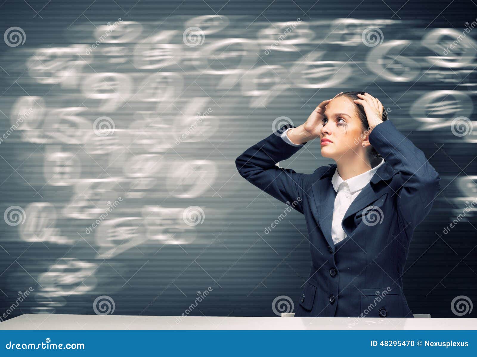 Businesswoman Facing Problems Stock Photo - Image of hand, caucasian ...