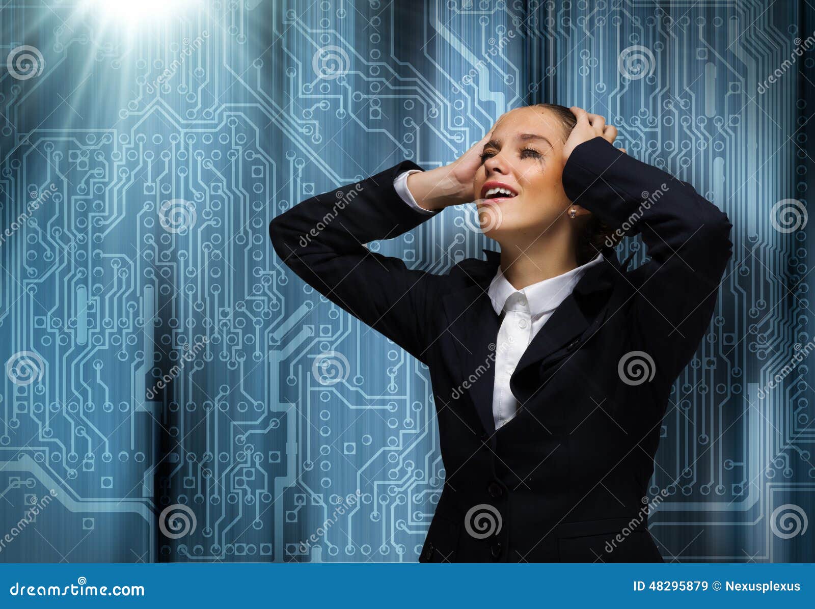 Businesswoman Facing Problems Stock Image - Image of business, doubtful ...