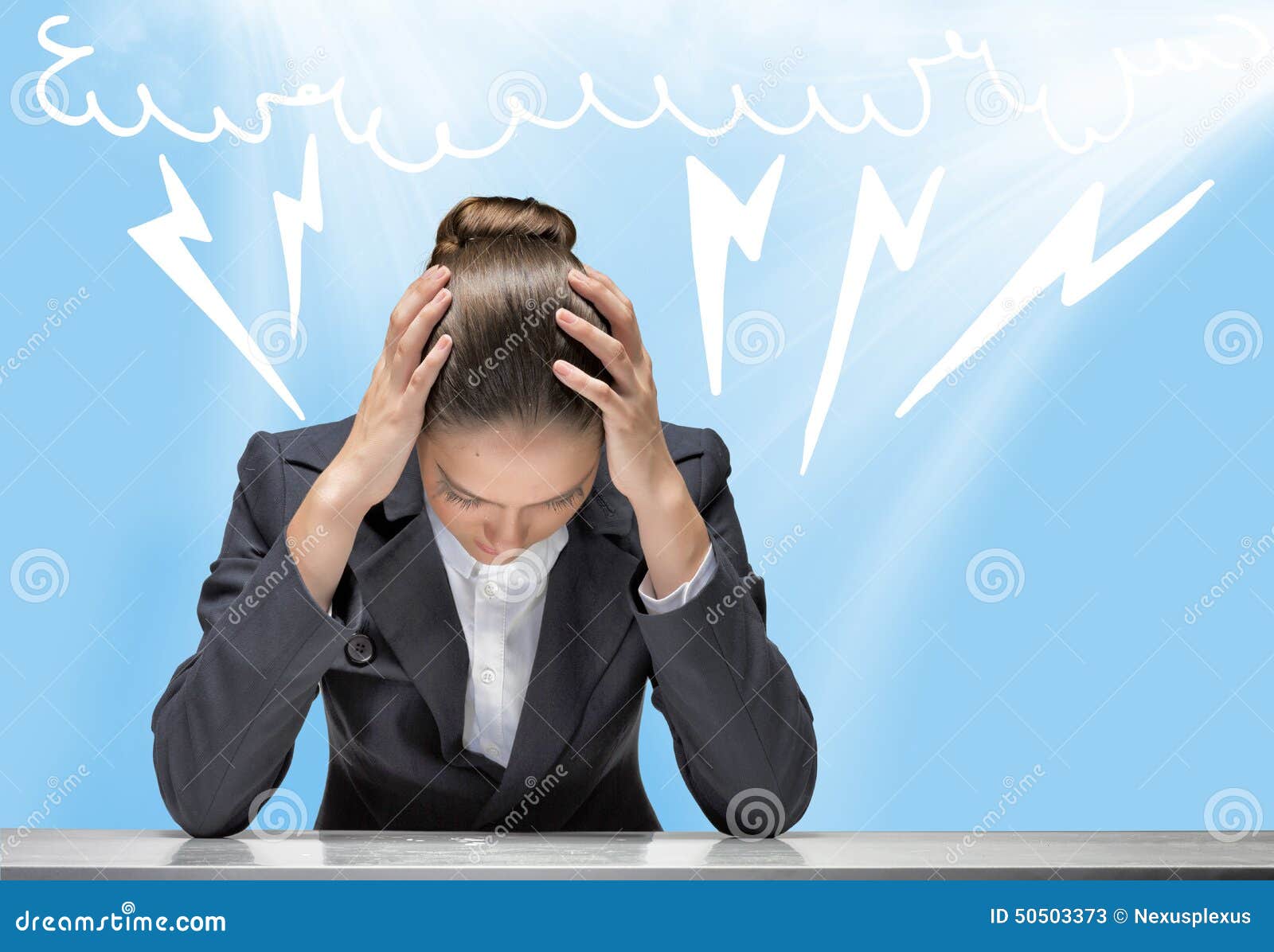Businesswoman Facing Problems Stock Image - Image of facial, accountant ...