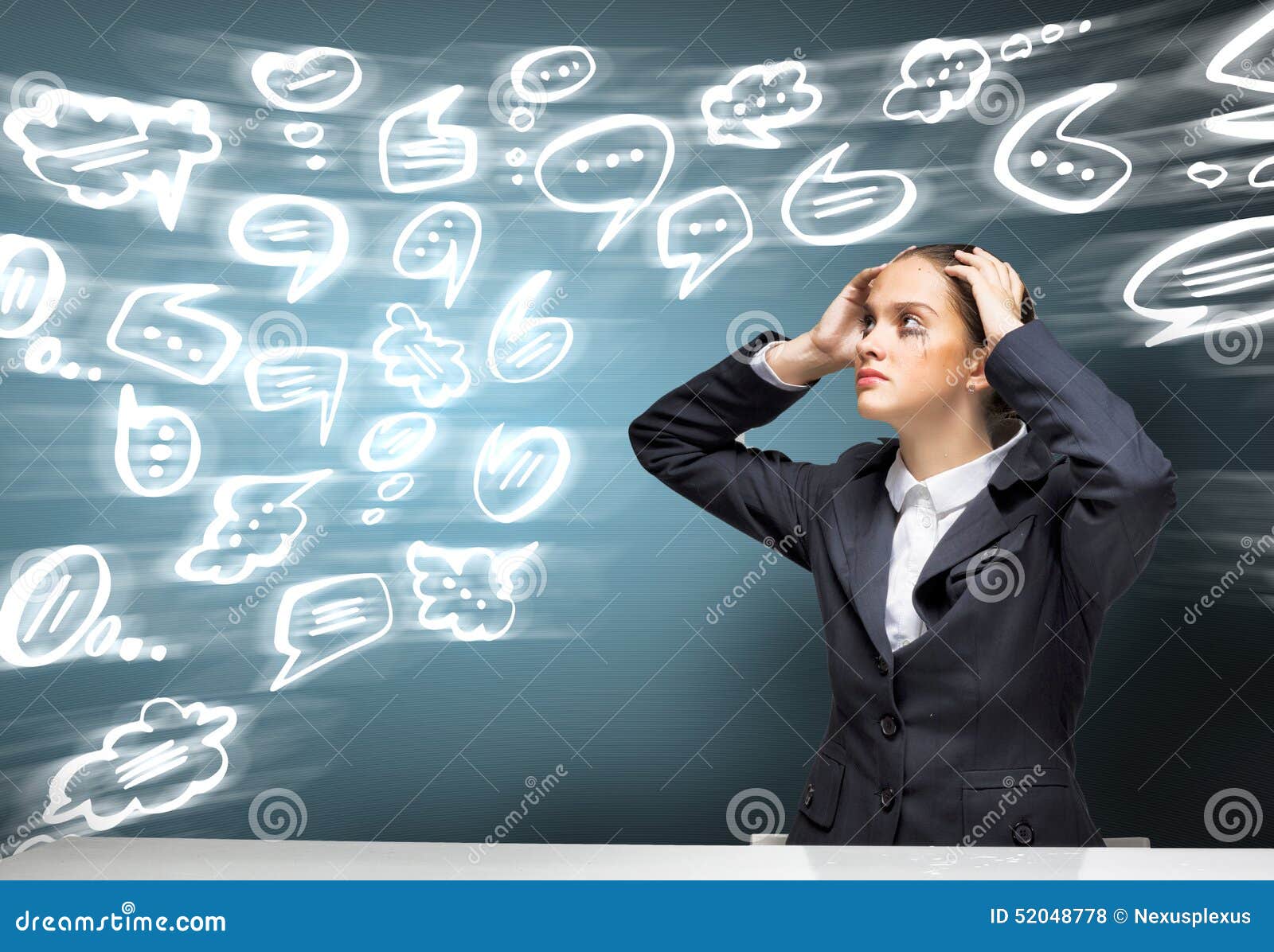 Businesswoman Facing Problems Stock Photo - Image of lady, manager ...