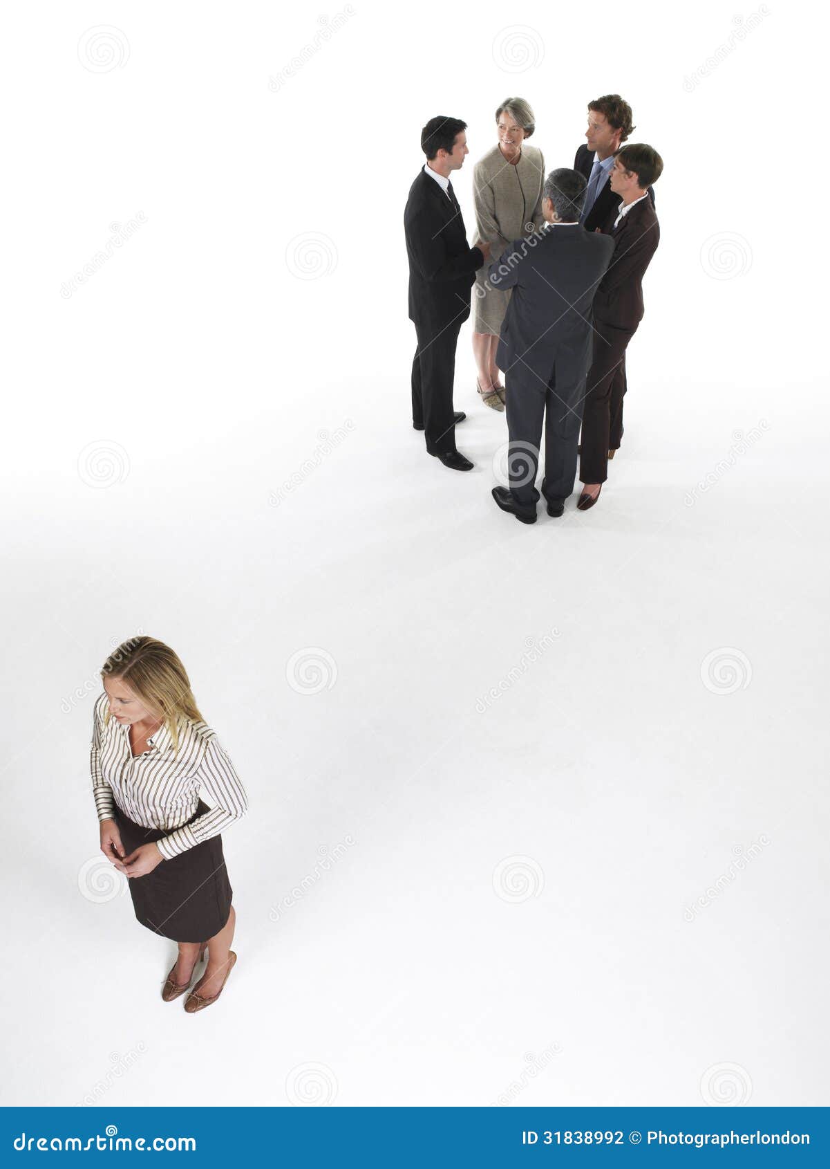 Businesswoman Feeling Left Out Stock Photo - Image of executive ...