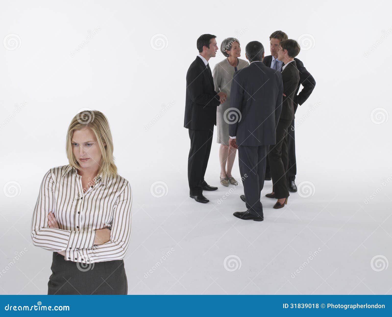 Businesswoman Feeling Left Out Royalty Free Stock Photos - Image: 31839018
