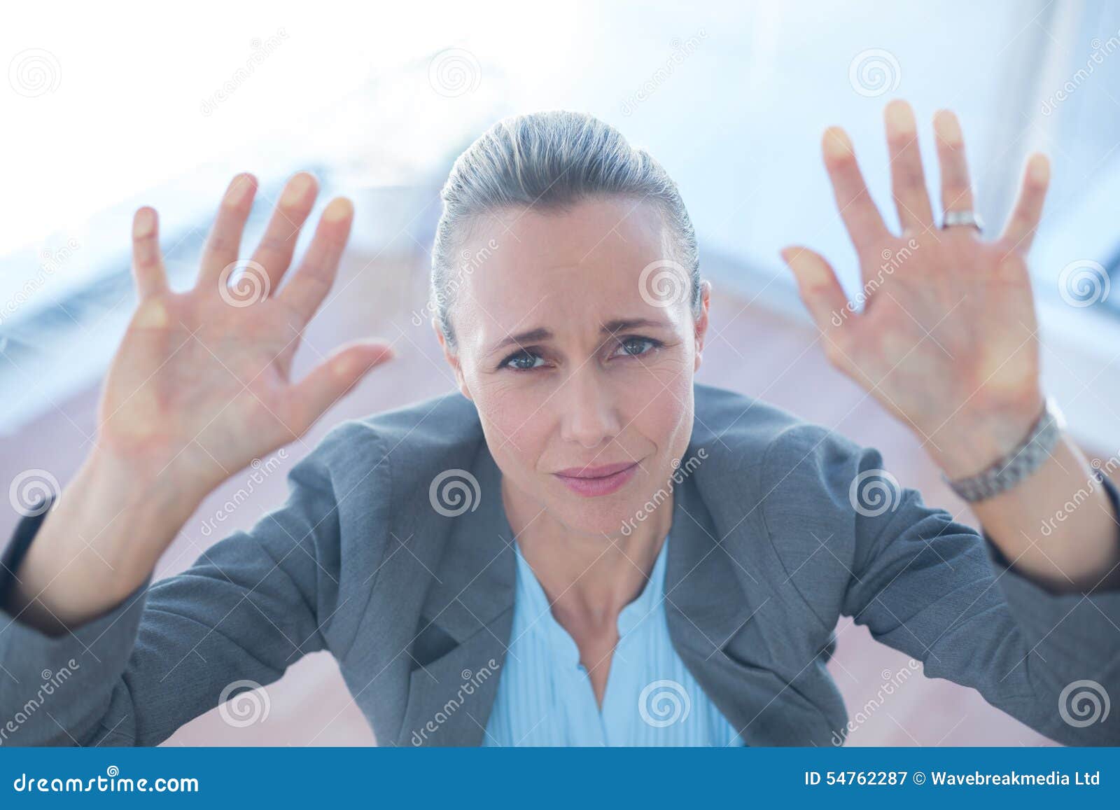 Businesswoman Feeling Trapped Stock Image - Image of troubled, trapped ...