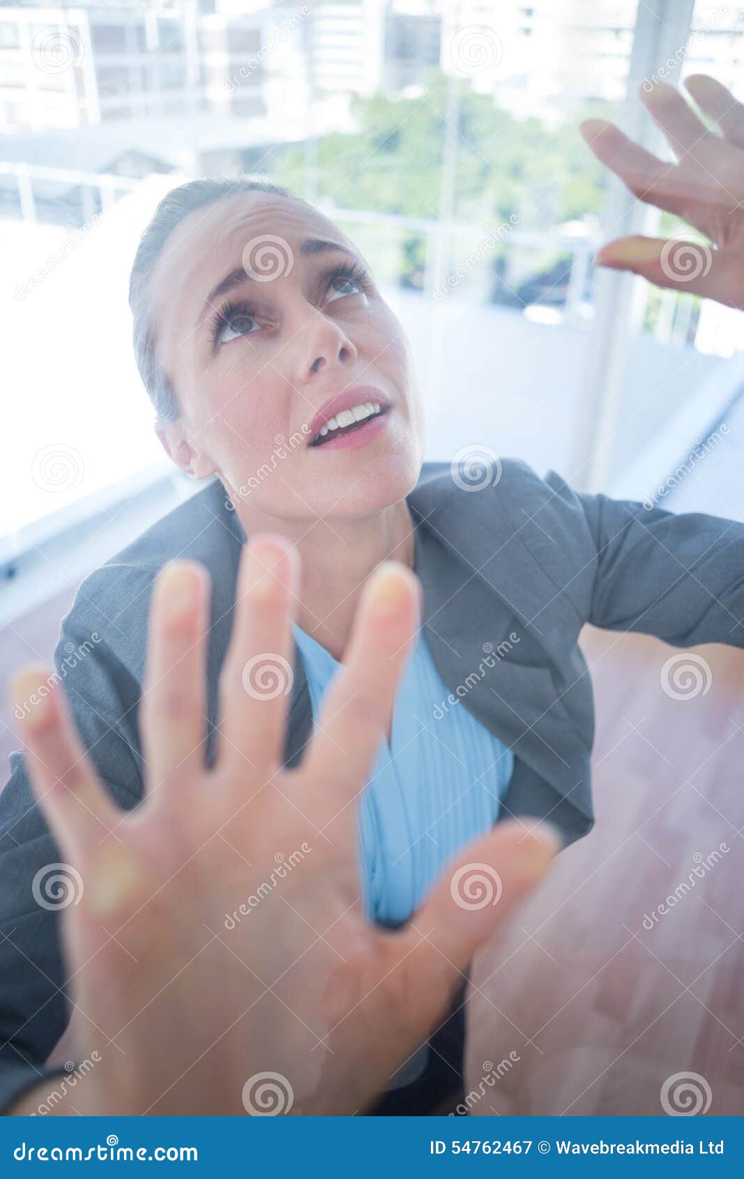 Businesswoman Feeling Trapped Stock Image - Image of indoors, classy ...