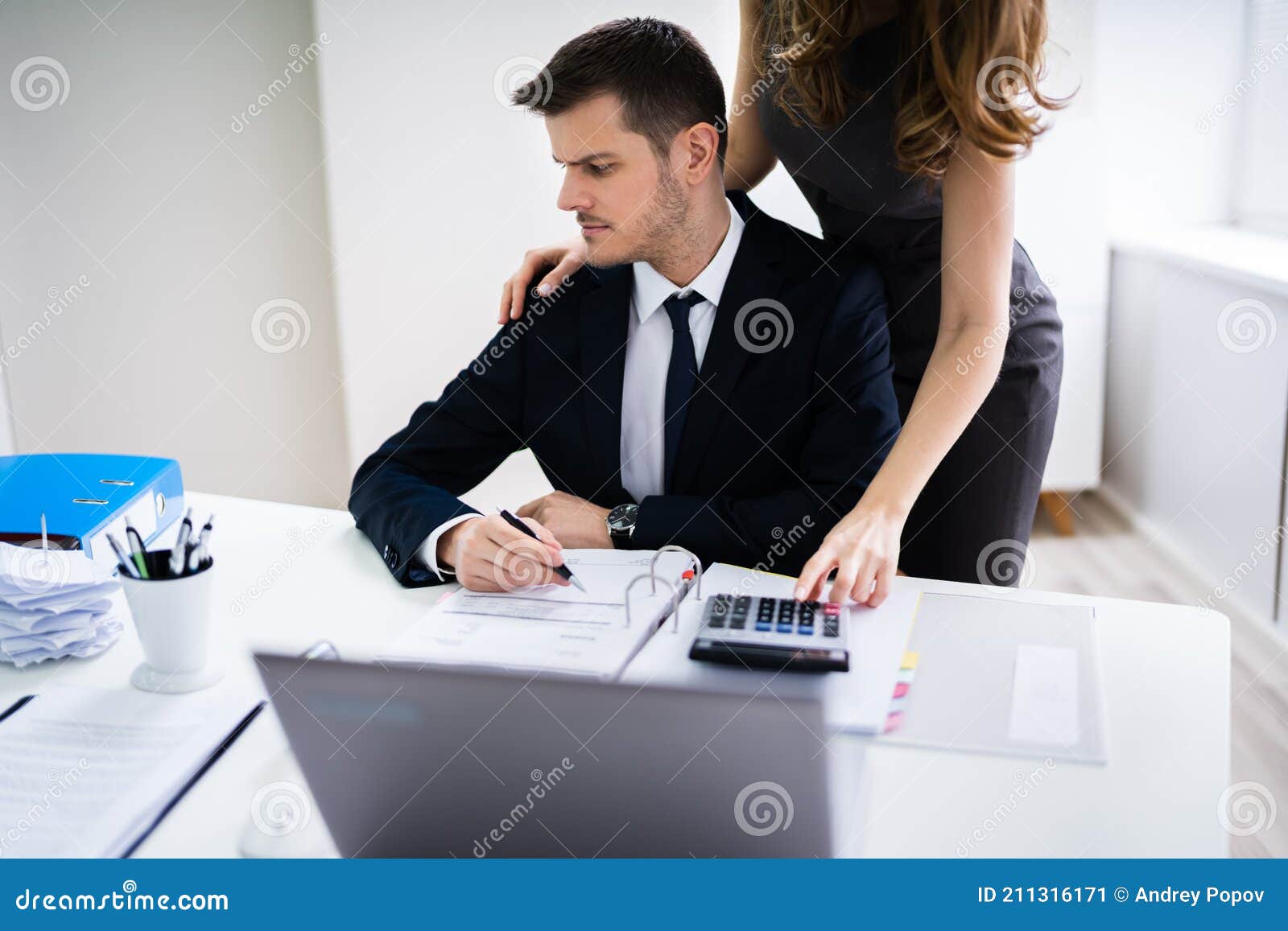 Businesswoman Flirting in Office Stock Image - Image of young, sexual ... Businesswoman Flirting in Office Stock Image - Image of young, sexual ...