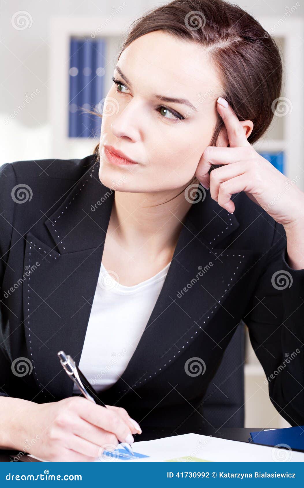 Businesswoman Focused on Work Stock Photo - Image of concentrating ...