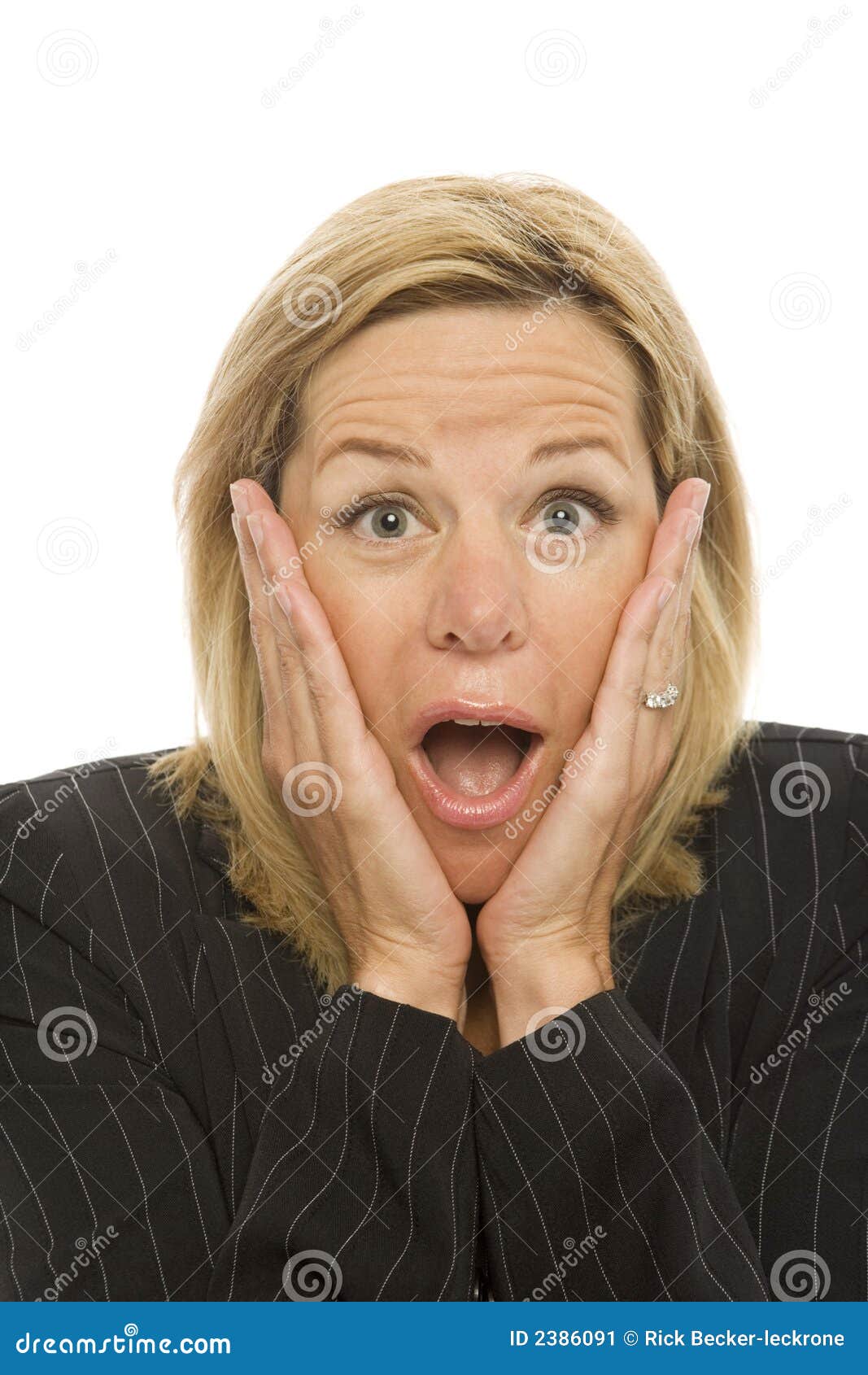 Businesswoman Gestures Shame Stock Image - Image of person, girl: 2386091