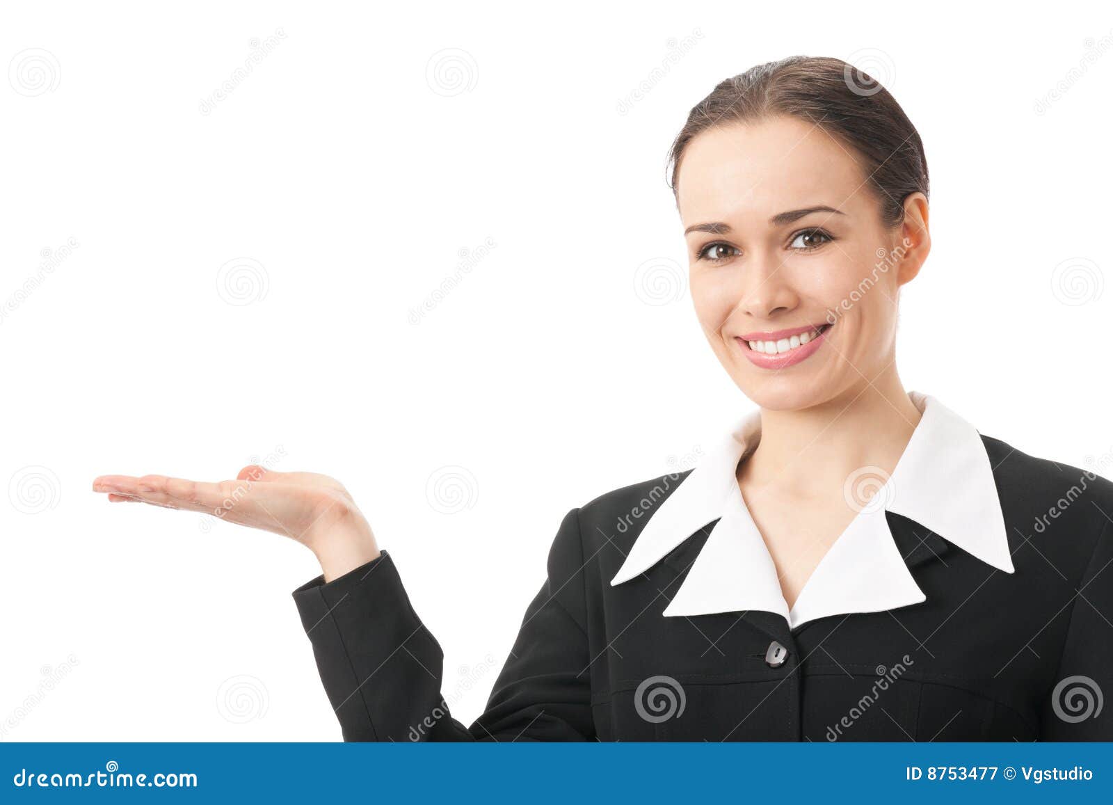 Businesswoman gesturing stock image. Image of cheerful - 8753477