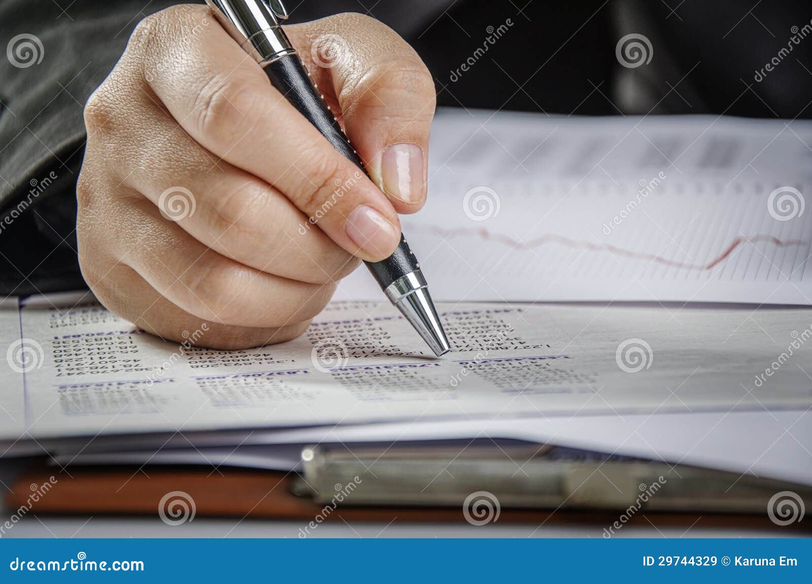 Closeup writing stock image. Image of fingernail, black - 29744329