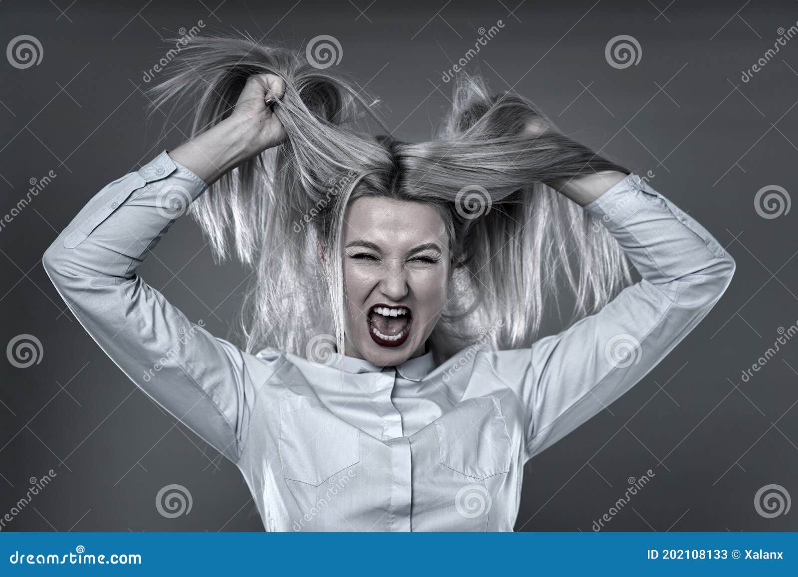 Businesswoman Having a Breakdown Stock Image - Image of businesswoman ...
