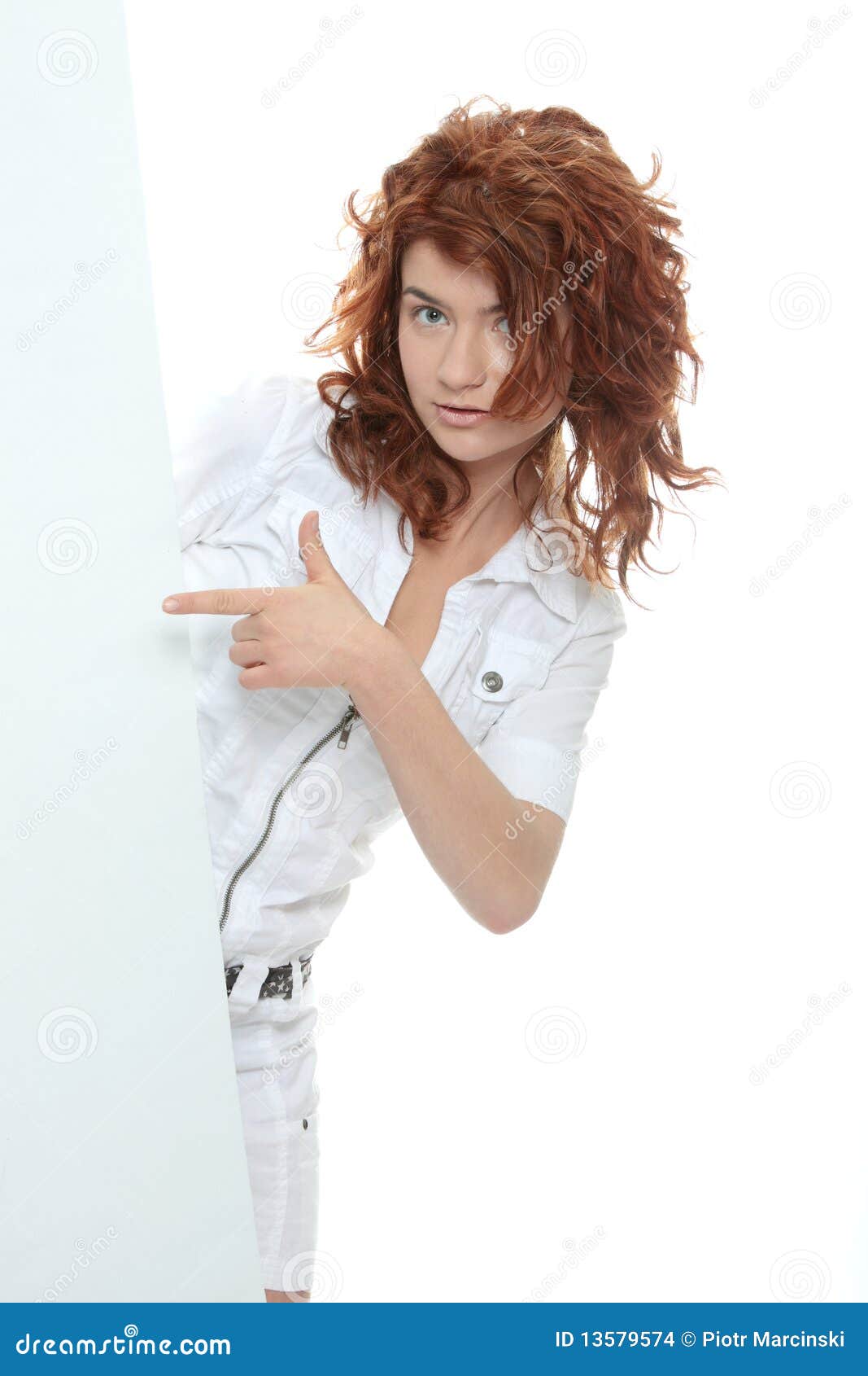 Businesswoman Holding Blank Sign Stock Photo - Image of attractive ...