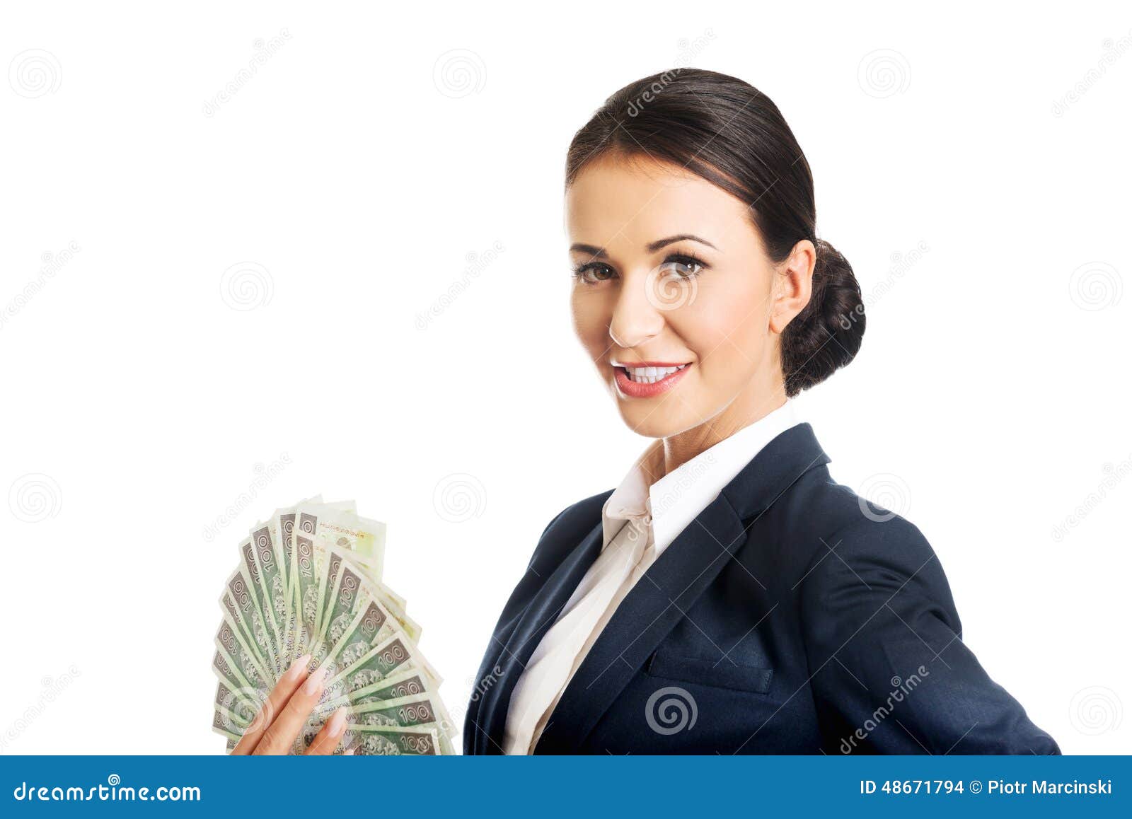 Businesswoman Holding a Clip of Polish Money Stock Photo - Image of ... Businesswoman Holding a Clip of Polish Money Stock Photo - Image of ...